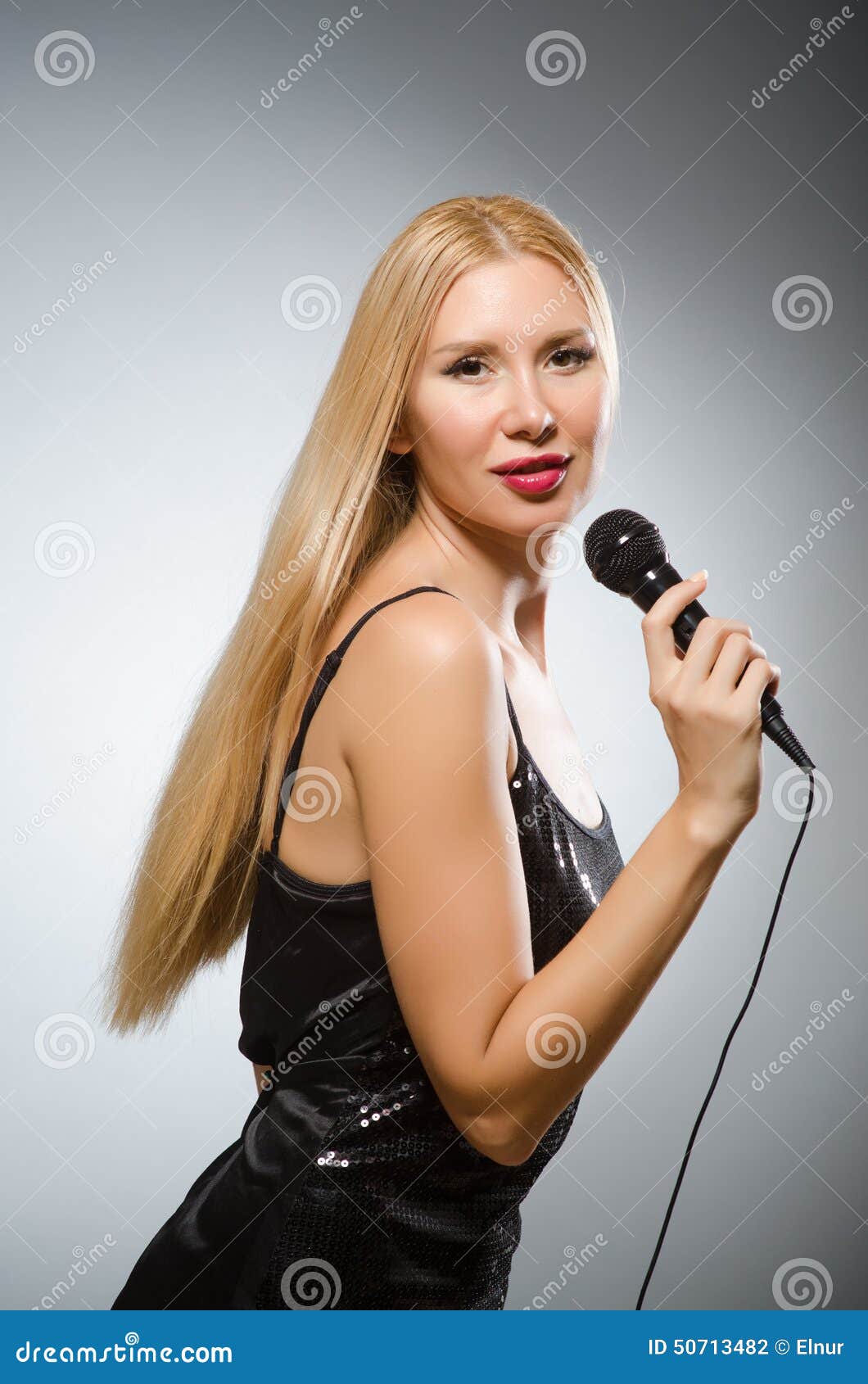 Woman singing stock photo. Image of girl, musical, concert - 50713482