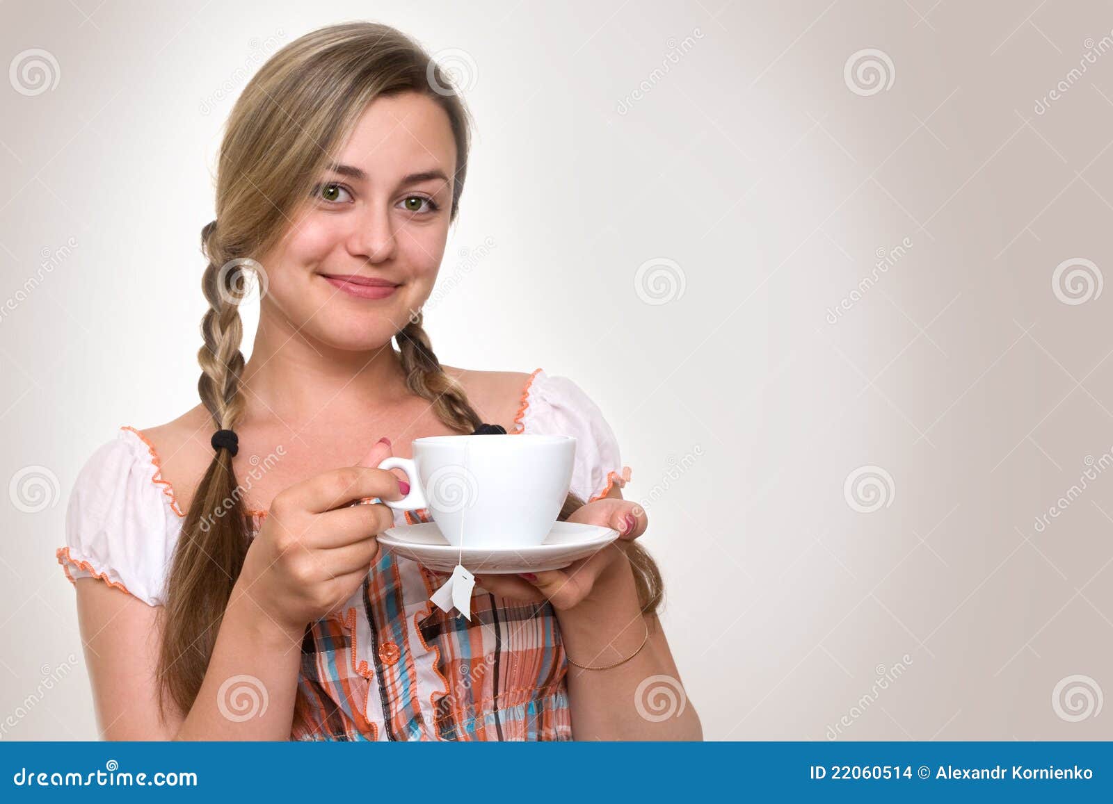 Woman sipping tea stock photo. Image of coffee, happiness - 22060514