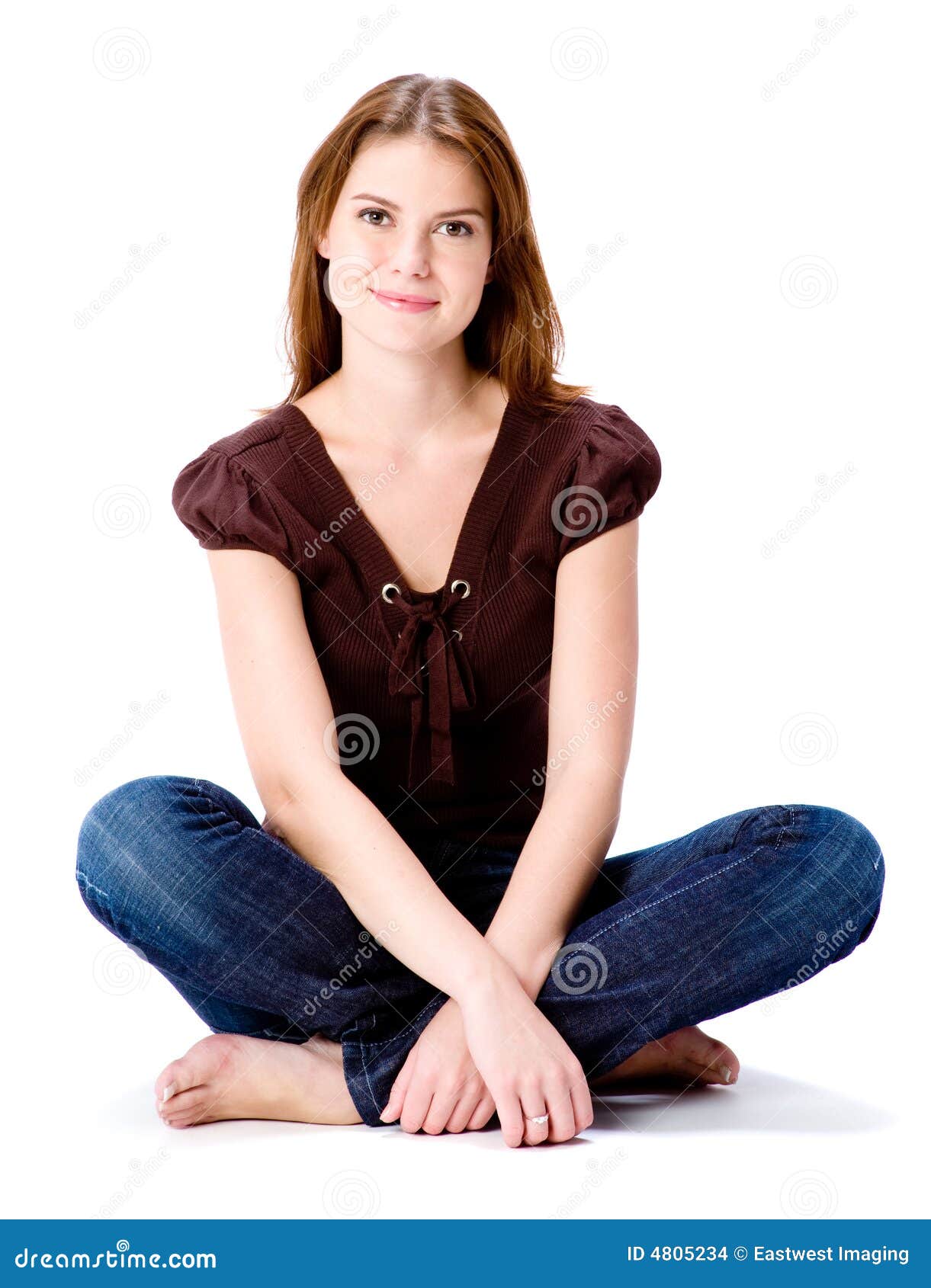 Woman Sitting stock photo. Image of adult, attractive - 4805234