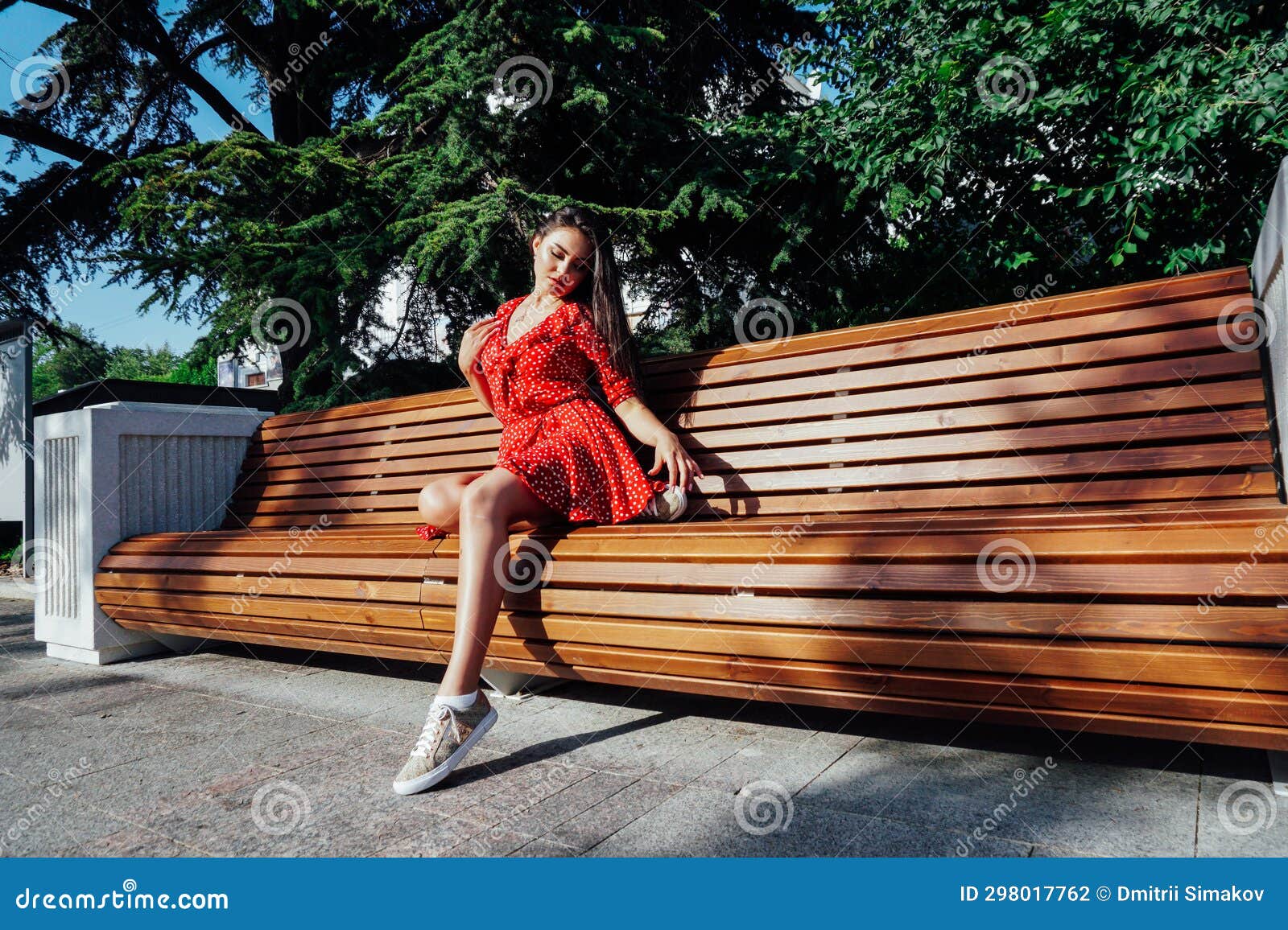 Woman Sitting on a Bench Walking Rest Stock Photo - Image of resting ...