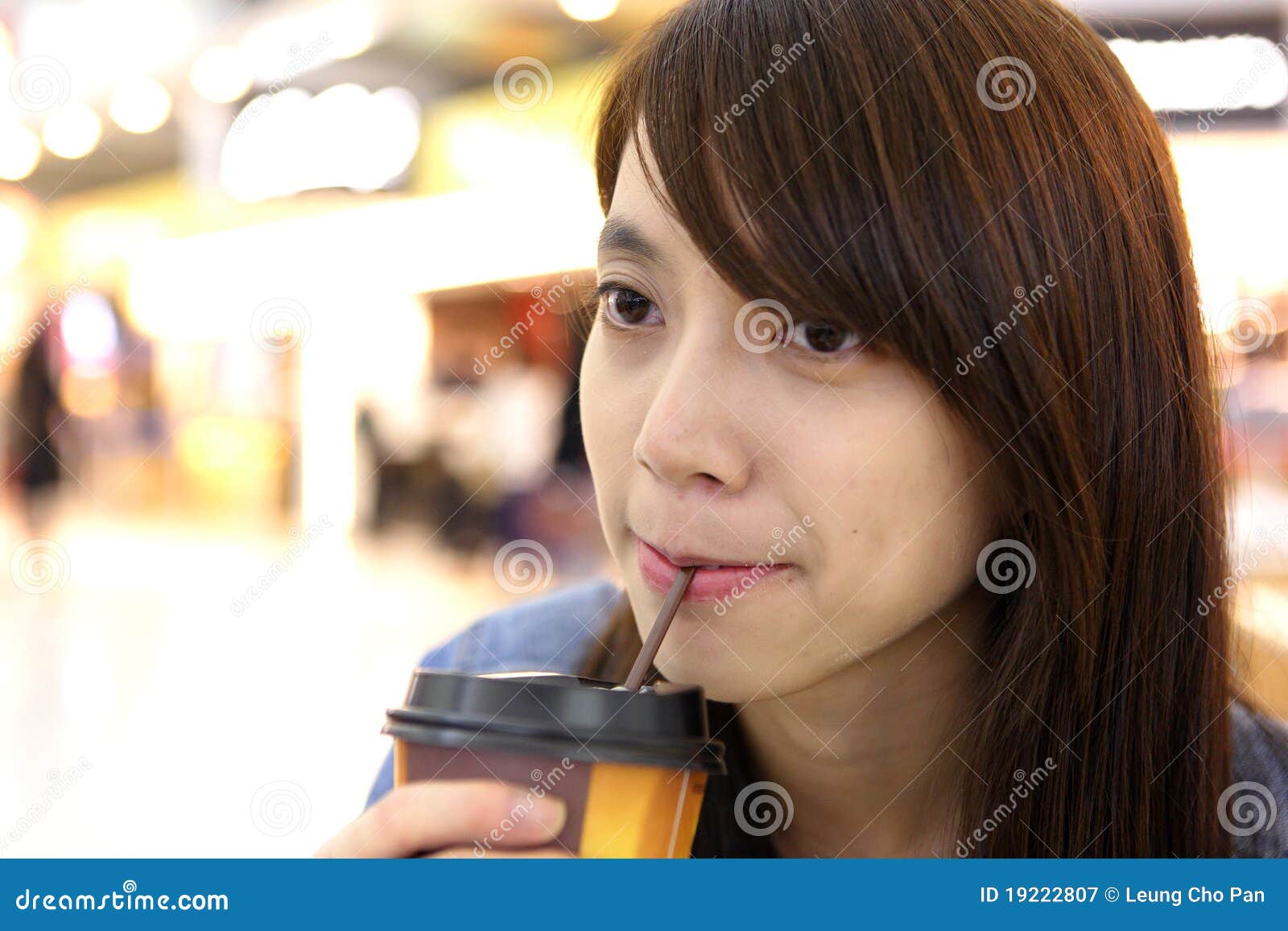 Woman sitting in cafe stock image. Image of girl, adult - 19222807