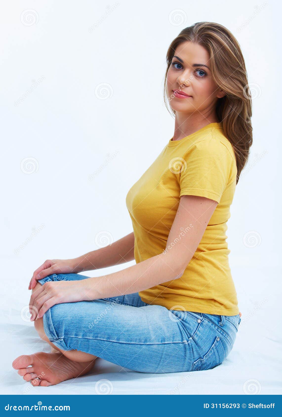 Woman sitting on floor stock image. Image of female, people - 31156293 Woman sitting on floor stock image. Image of female, people - 31156293