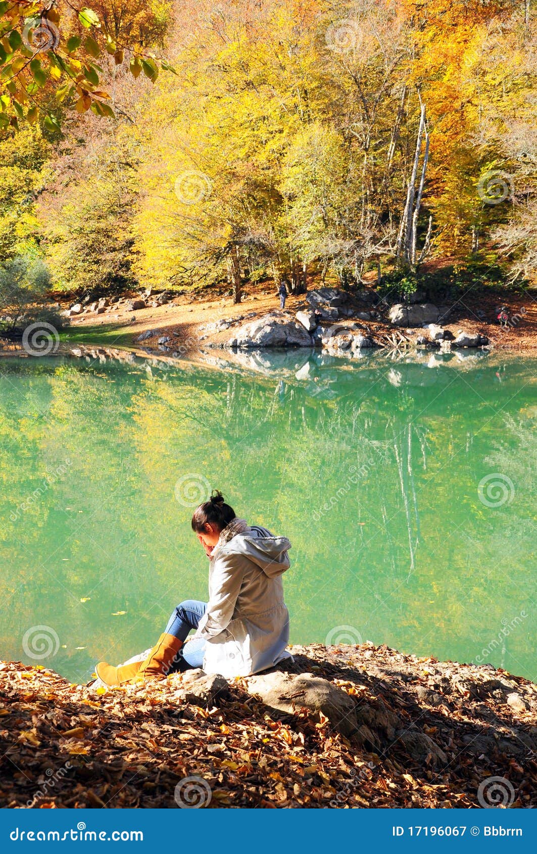 Woman Sitting At Nature Royalty Free Stock Photography - Image: 17196067