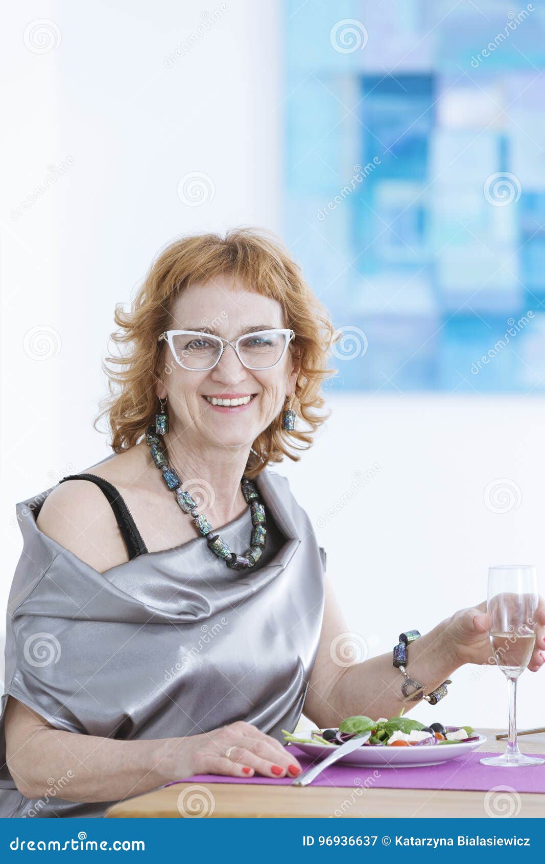 Woman sitting at the table stock image. Image of lifestyle - 96936637
