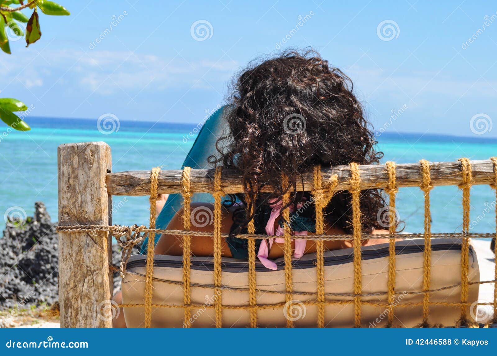 Woman Sitting Watching the Sea Stock Photo - Image of ocean, girl: 42446588