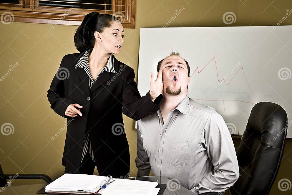 Woman slapping man stock photo. Image of fight, attractive - 8040208