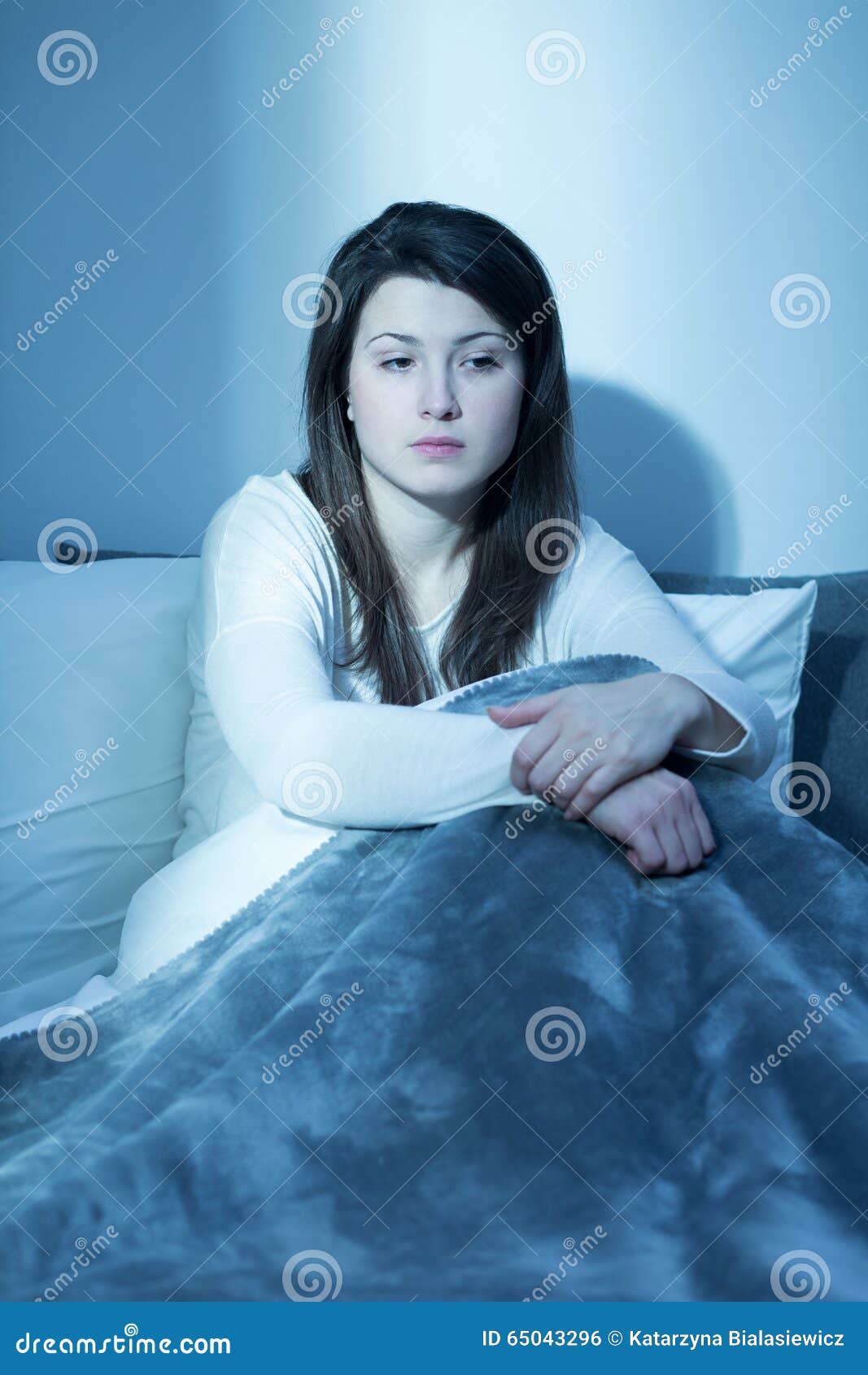 Woman and sleeping problem stock photo. Image of awoken - 65043296