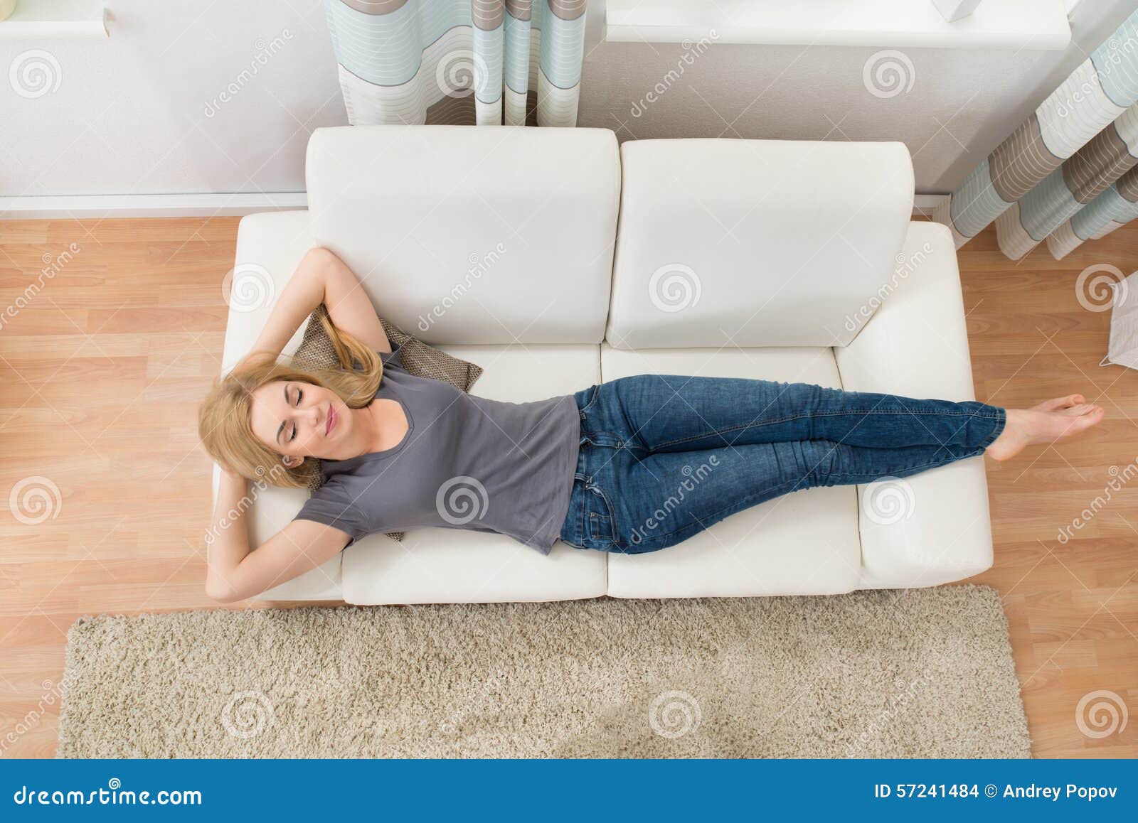 Woman Sleeping on Sofa stock photo. Image of lifestyle - 57241484 Woman Sleeping on Sofa stock photo. Image of lifestyle - 57241484