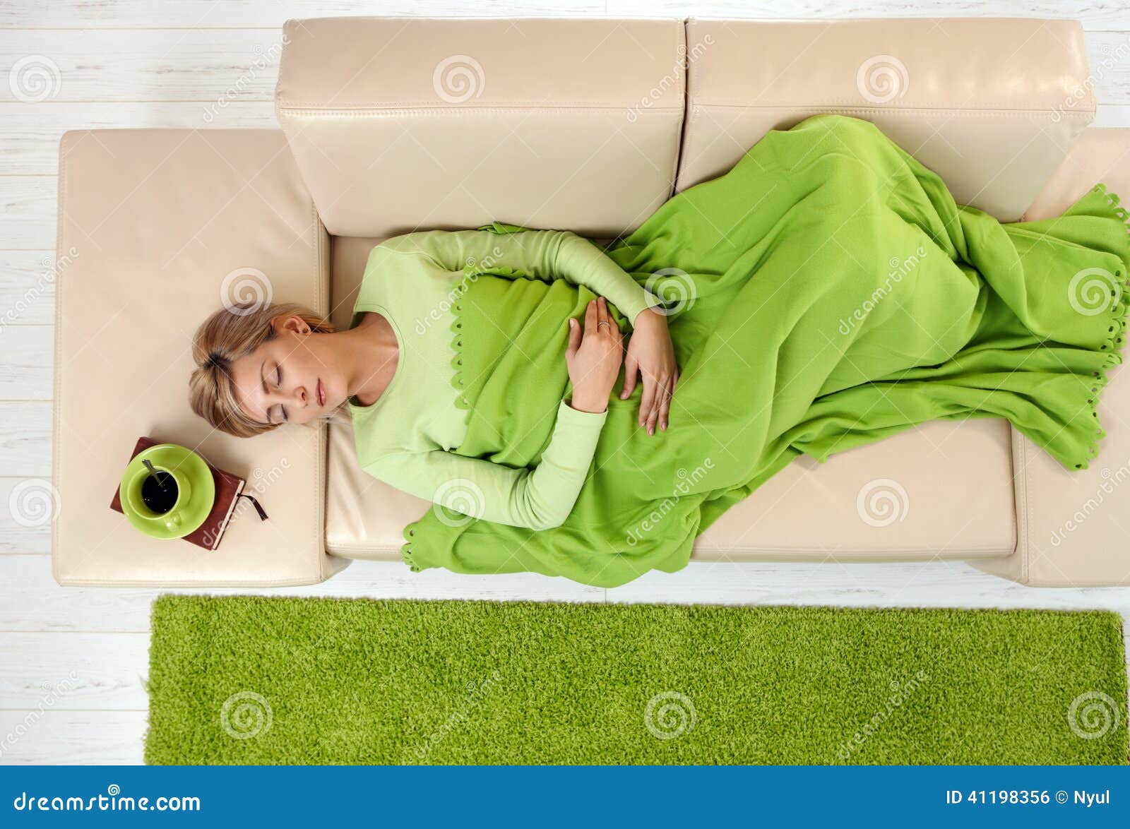 Woman Sleeping Under Blanket Stock Photo - Image of blanket, cosy: 41198356