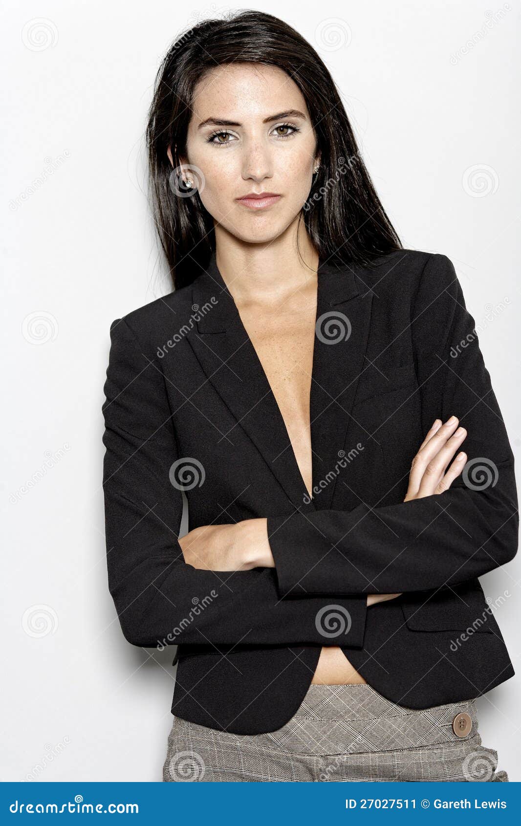 Woman in Smart Business Suit Stock Image - Image of serious, work: 27027511