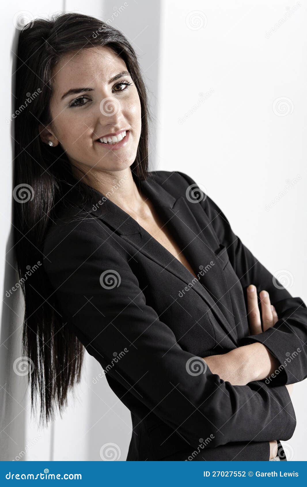 Woman in Smart Business Suit Stock Photo - Image of suit, corporate ...