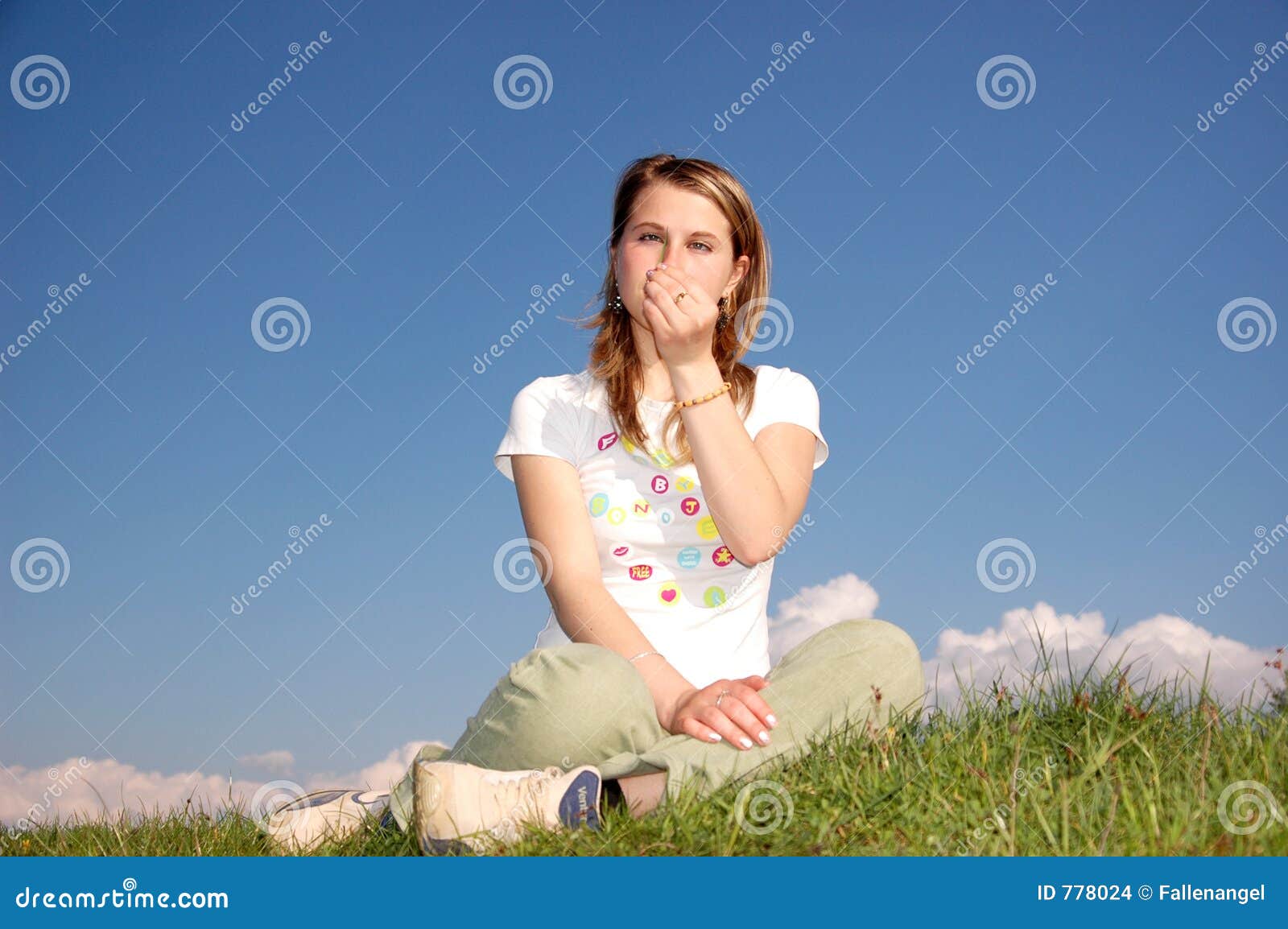 Woman Smelling stock photo. Image of clothing, colors, strength - 778024