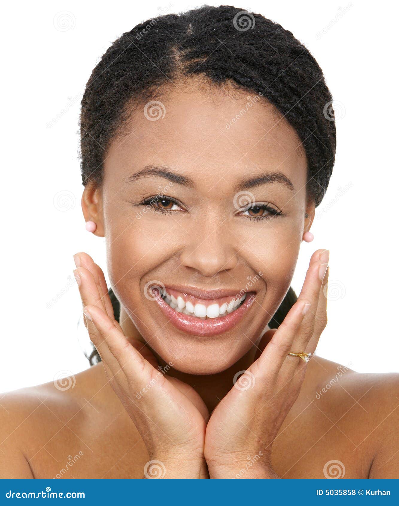 Woman smile stock photo. Image of care, makeup, skincare - 5035858