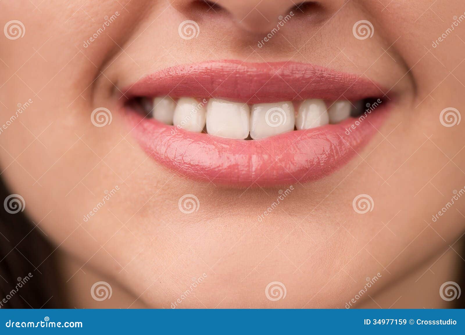 Woman smile. stock image. Image of caucasian, lips, mouth - 34977159