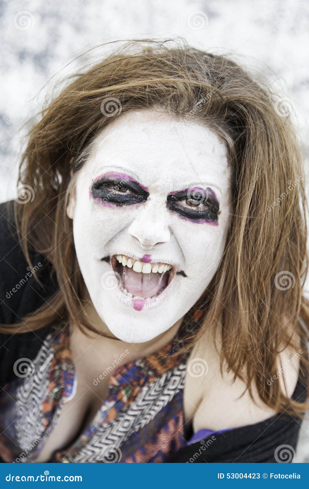 Woman smiles diabolical stock image. Image of agony, model - 53004423