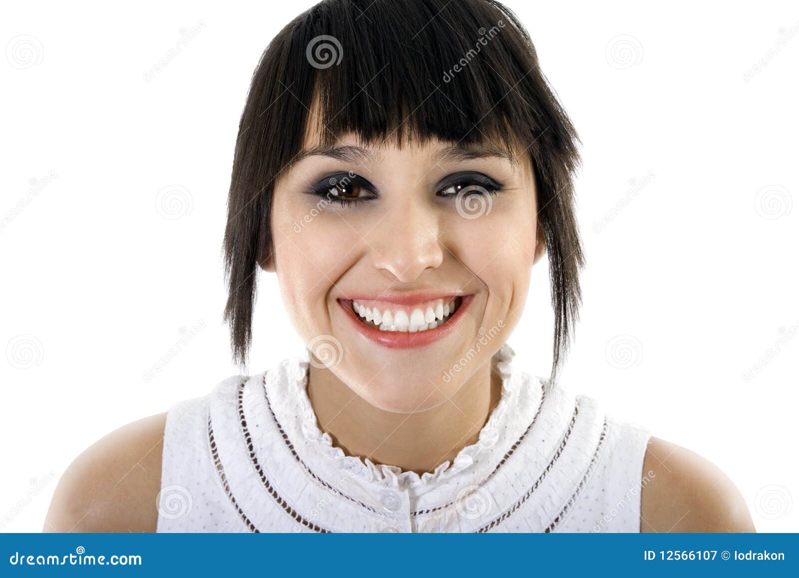 Woman smiling stock image. Image of laughing, horizontal - 12566107
