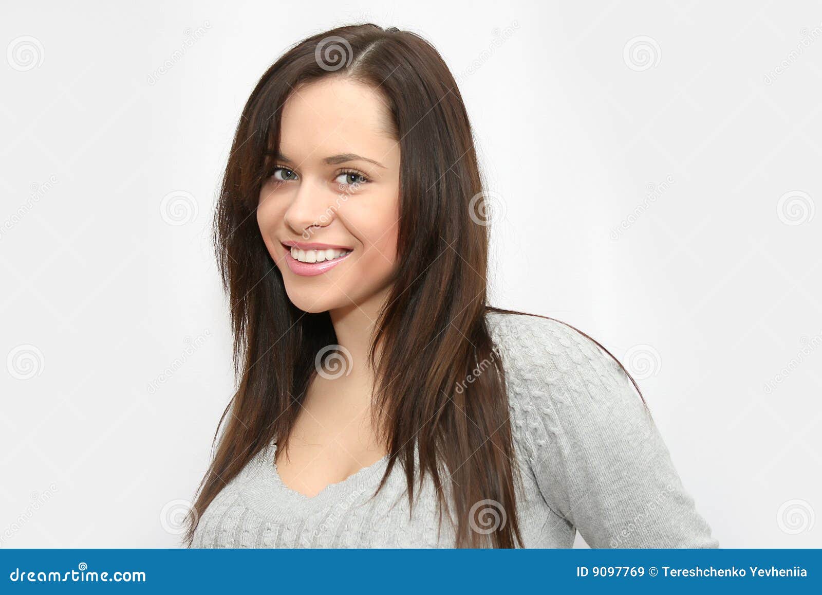 Woman smiling stock image. Image of human, adult, single - 9097769