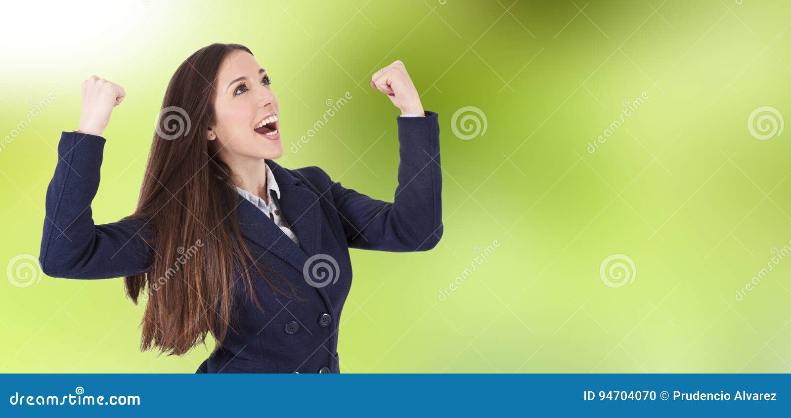 Woman smiling happily stock photo. Image of joyful, model - 94704070