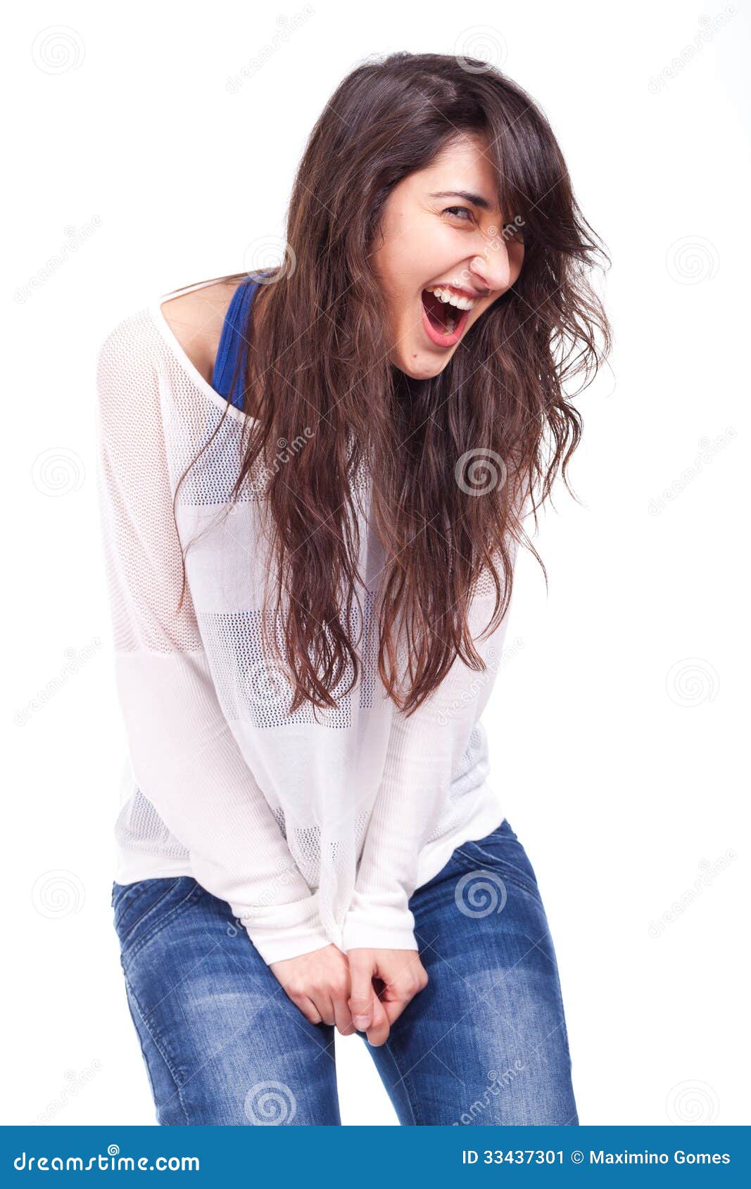 Woman Smiling and Having Fun Stock Image - Image of model, cheerful ...
