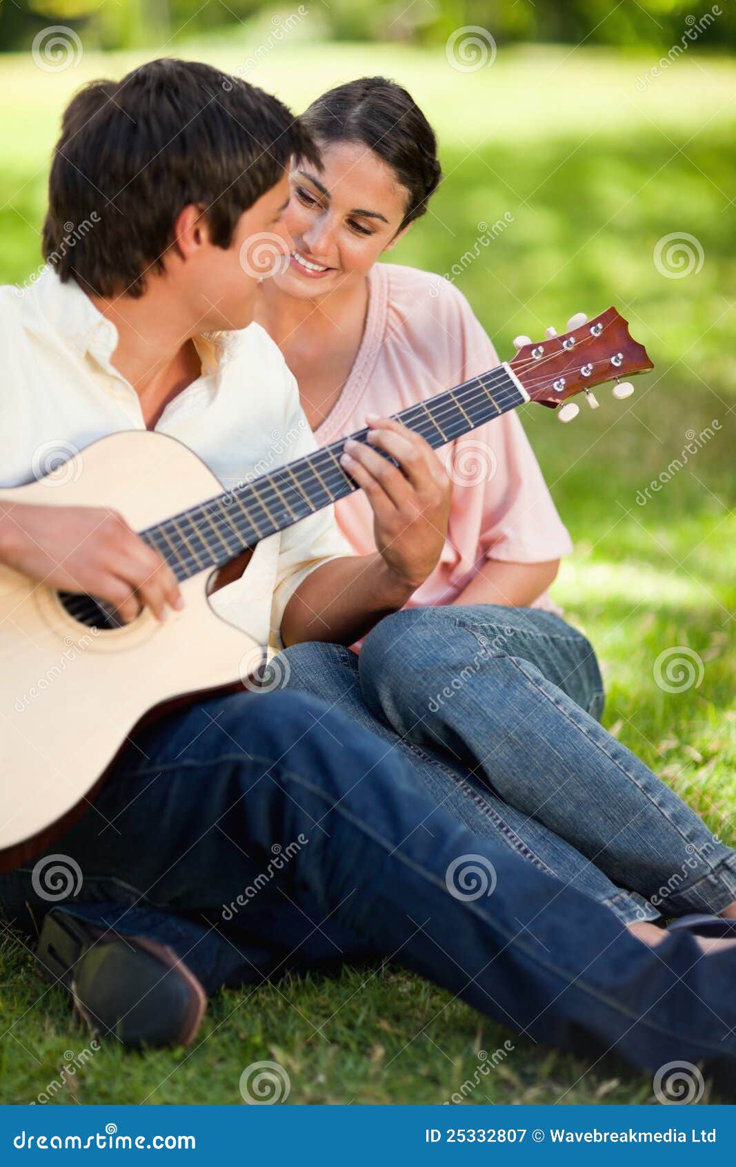 Woman Smiling while Watching Her Friend Stock Image - Image of long ...