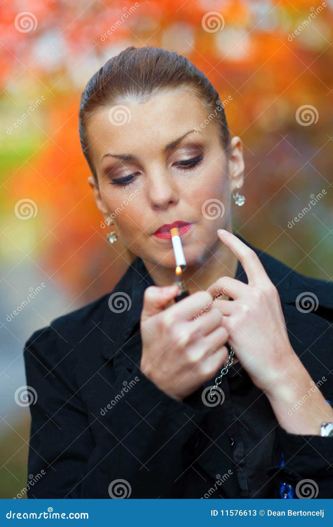 Woman Smoking Stock Photos - Image: 11576613
