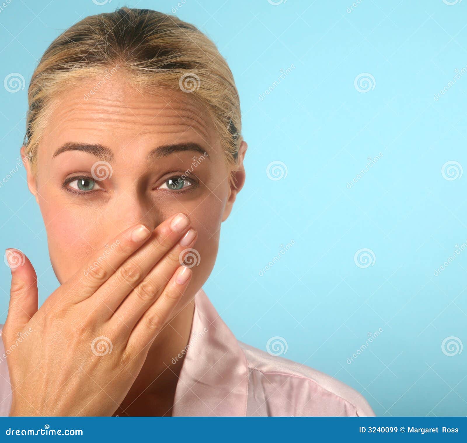 Woman Sneezing stock image. Image of fingers, smell, white - 3240099