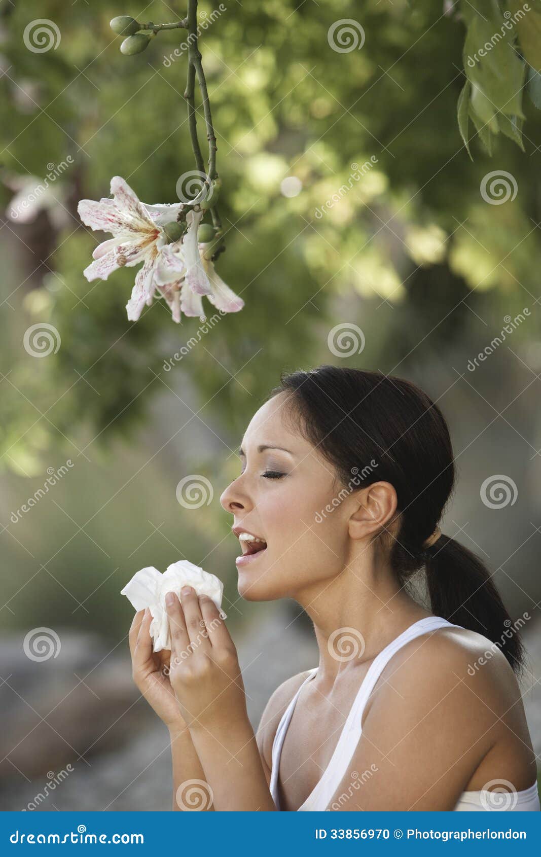 Woman Sneezing Tree Vertical Stock Photos - Free & Royalty-Free Stock ...