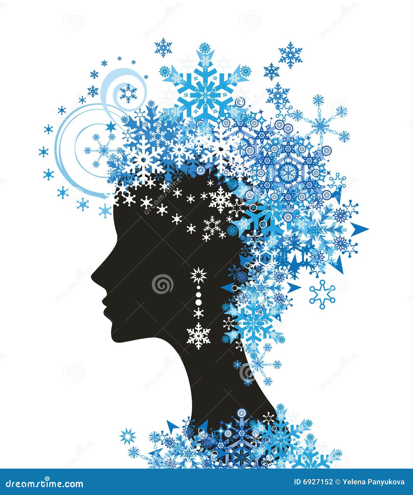 Sad Woman With Flake On Head And Shoulders And Joyful Woman Without ...