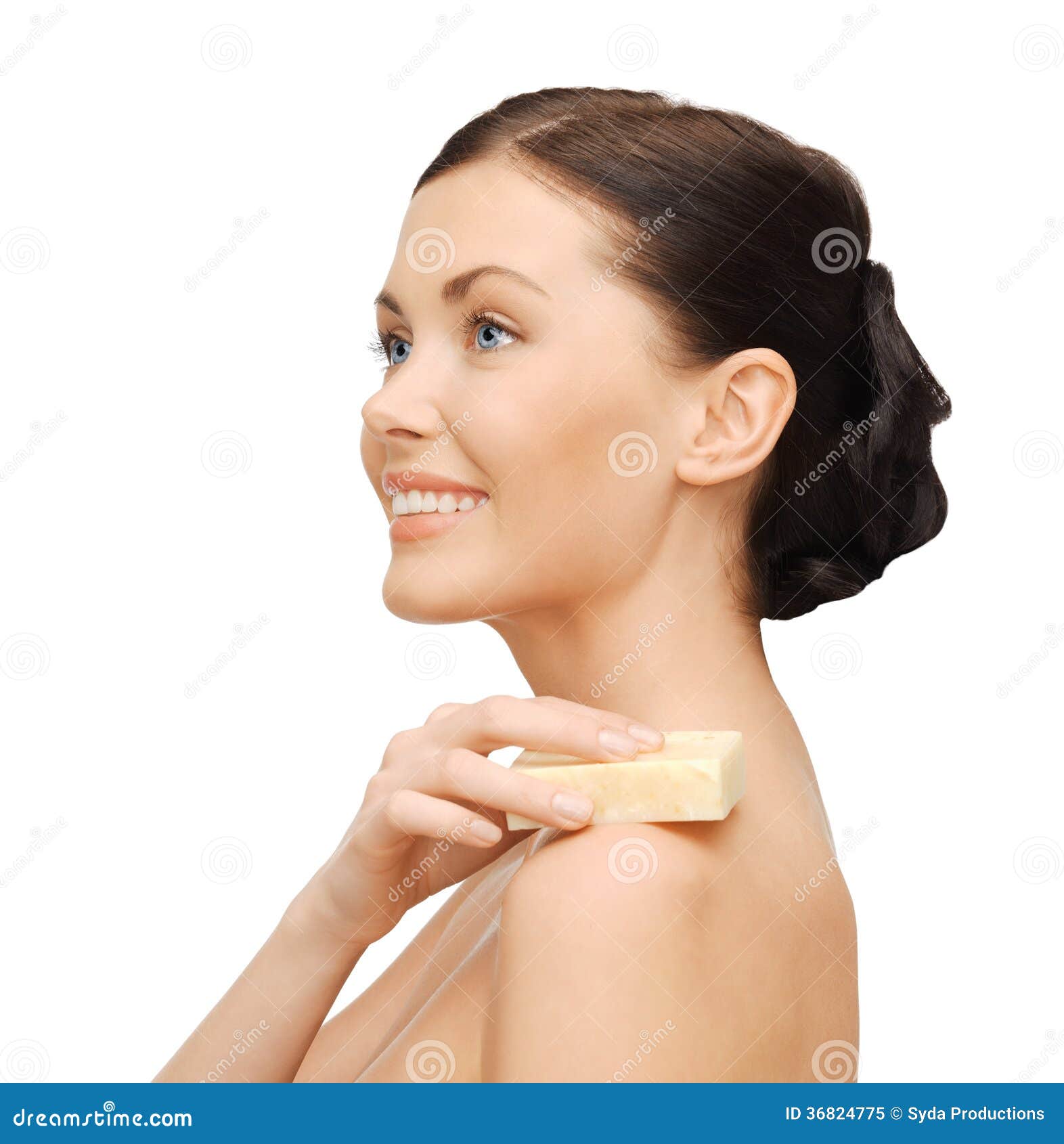 Woman with soap stock image. Image of freshness, aromatherapy - 36824775