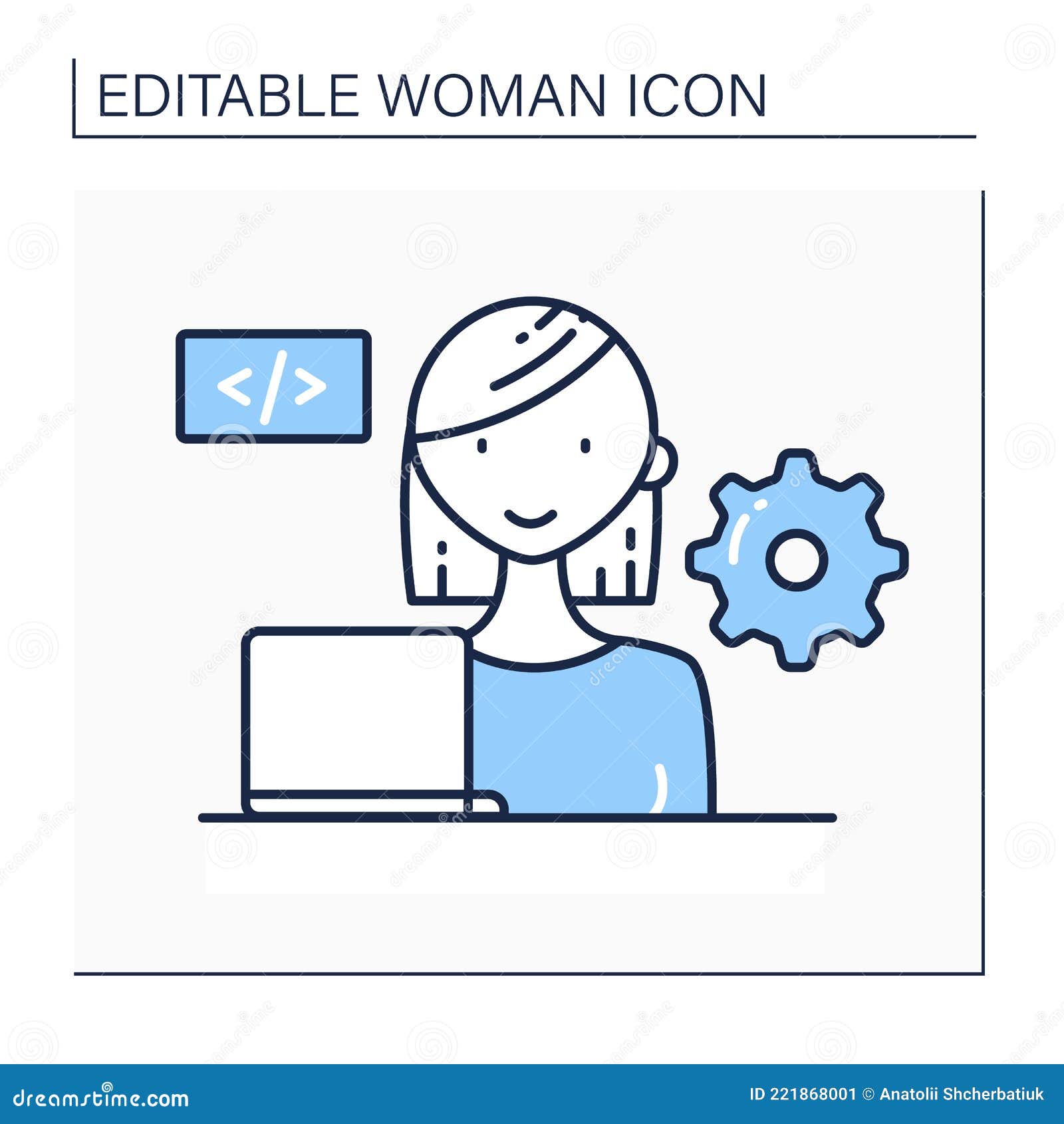 AI Engineer Line Icon Set. Included Icons As Artificial Intelligence ...