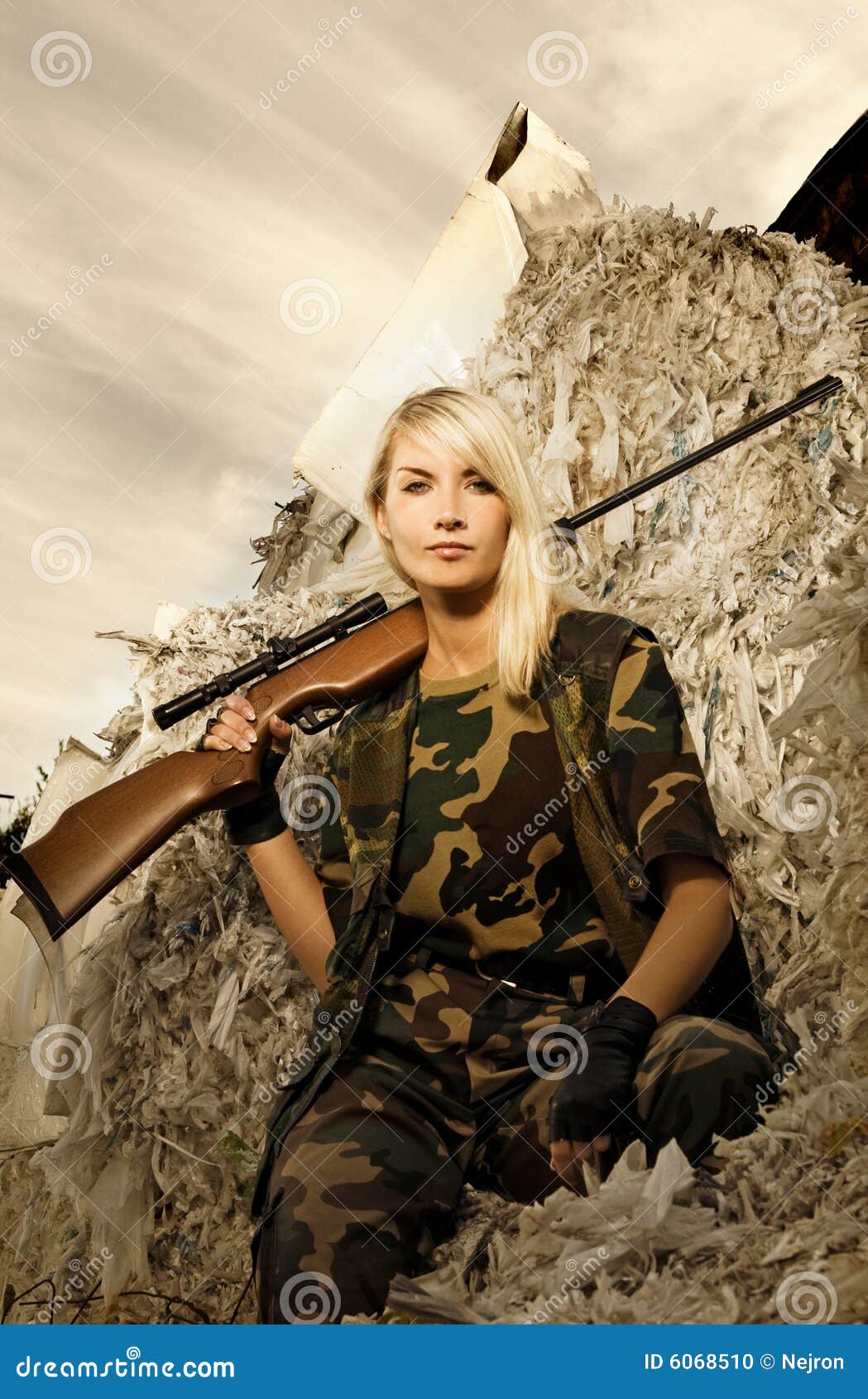 Woman soldier stock photo. Image of copyspace, american - 6068510