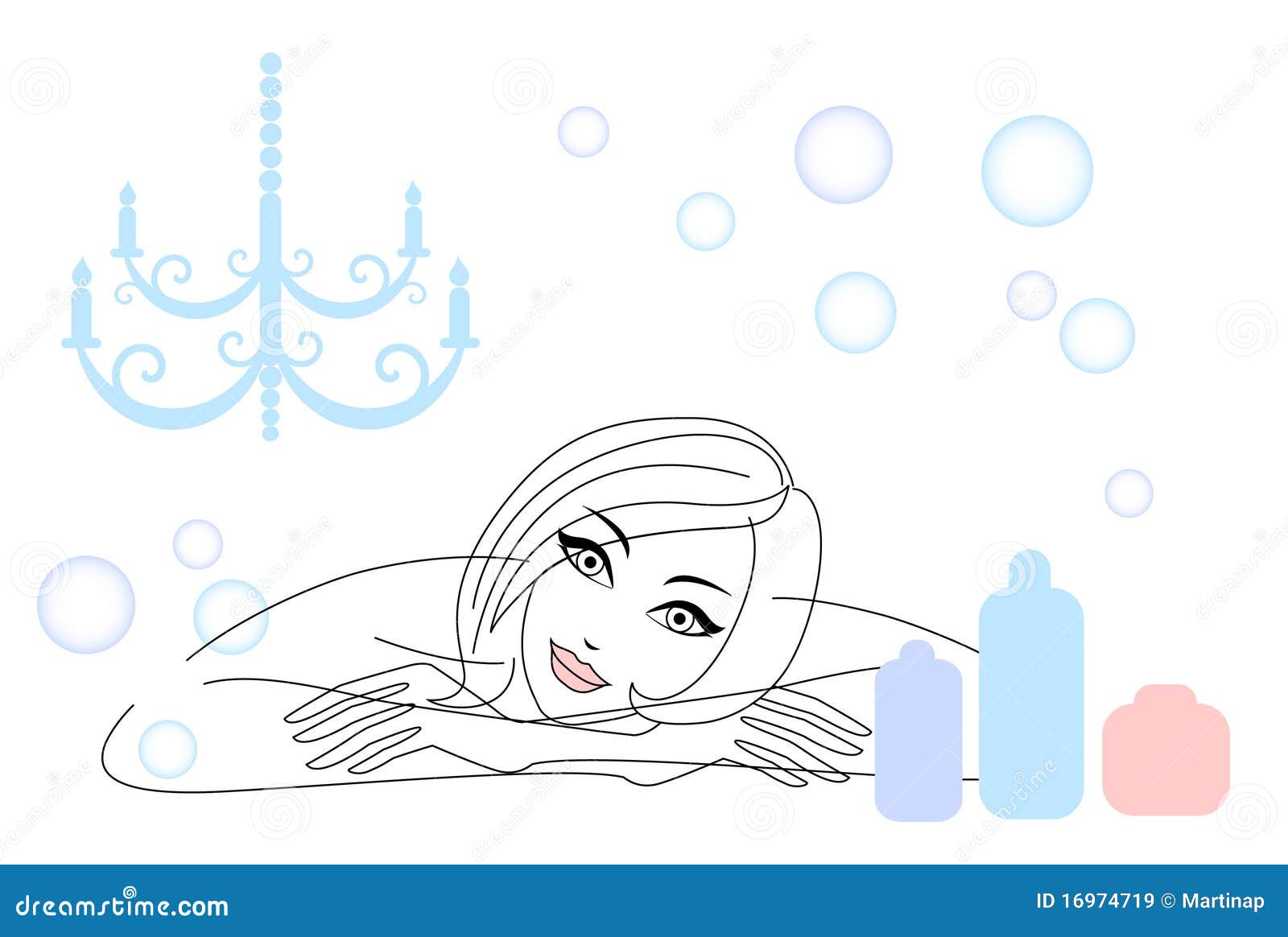 Woman at spa stock illustration. Illustration of therapy - 16974719