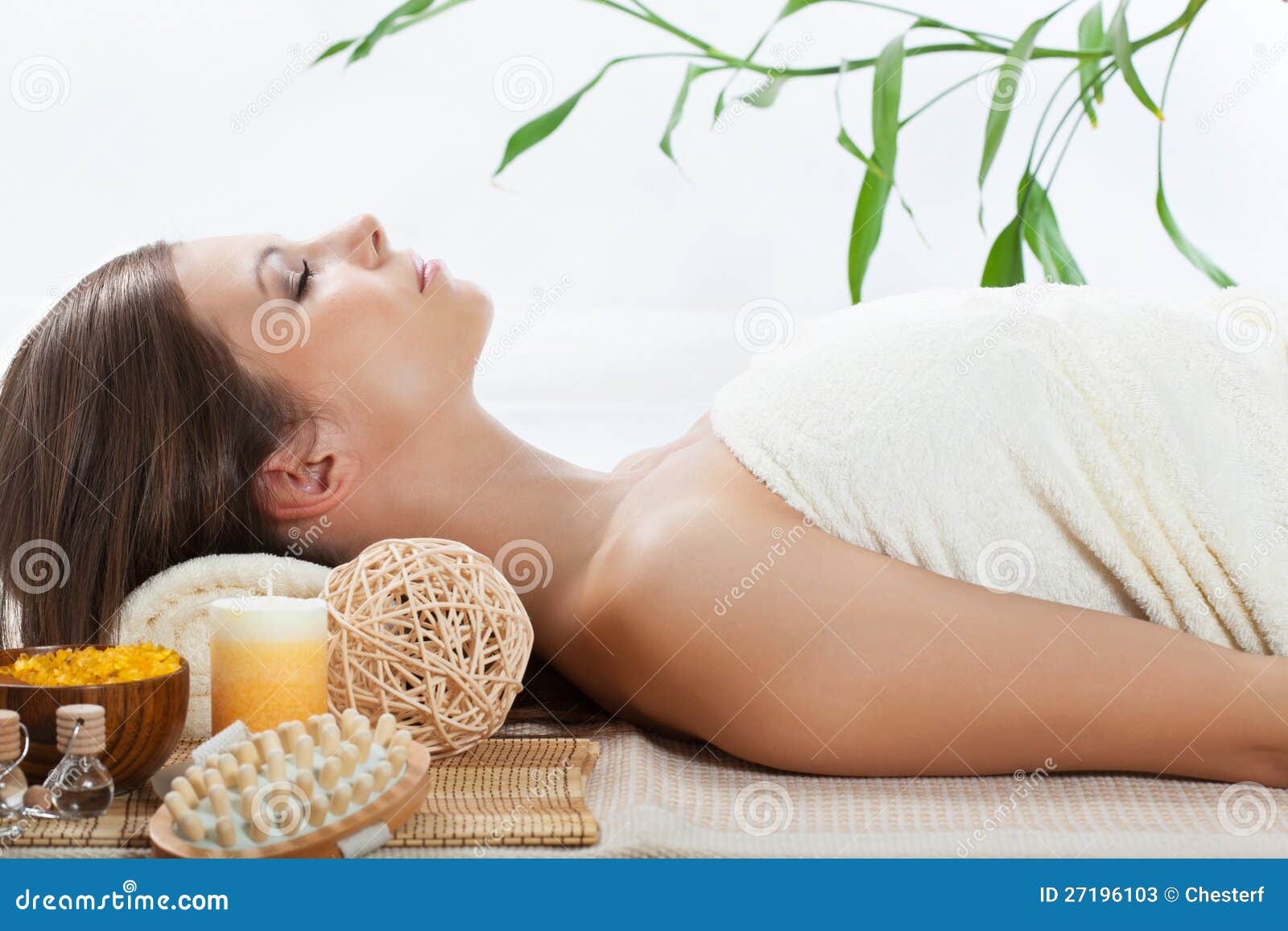 Woman in a spa stock image. Image of beauty, lady, luxury - 27196103