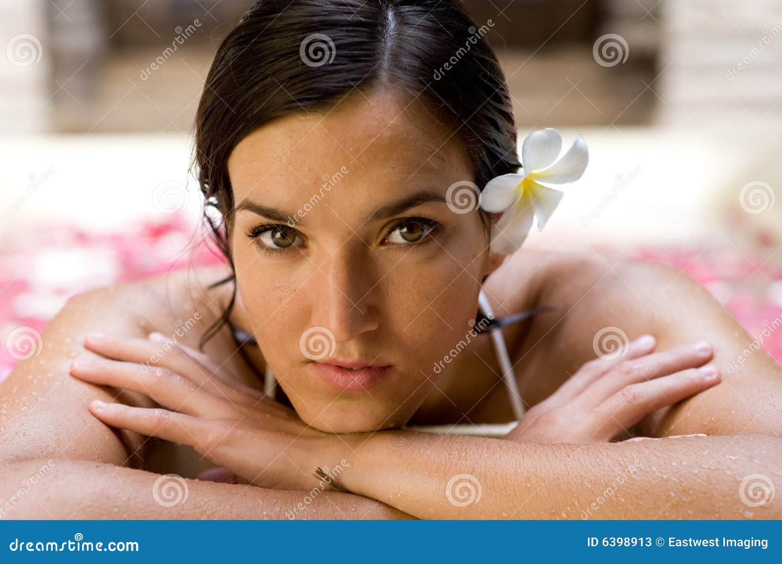 Woman at Spa stock image. Image of outdoors, relaxation - 6398913