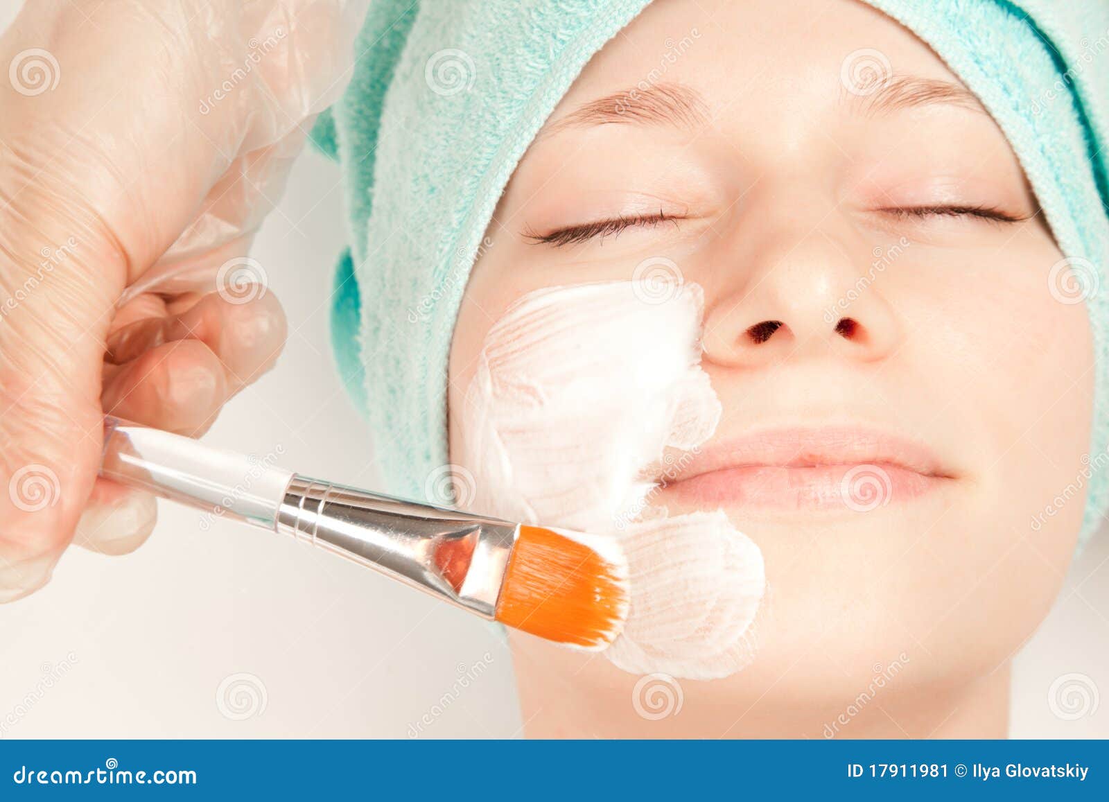 Woman at spa procedures stock image. Image of beauty - 17911981