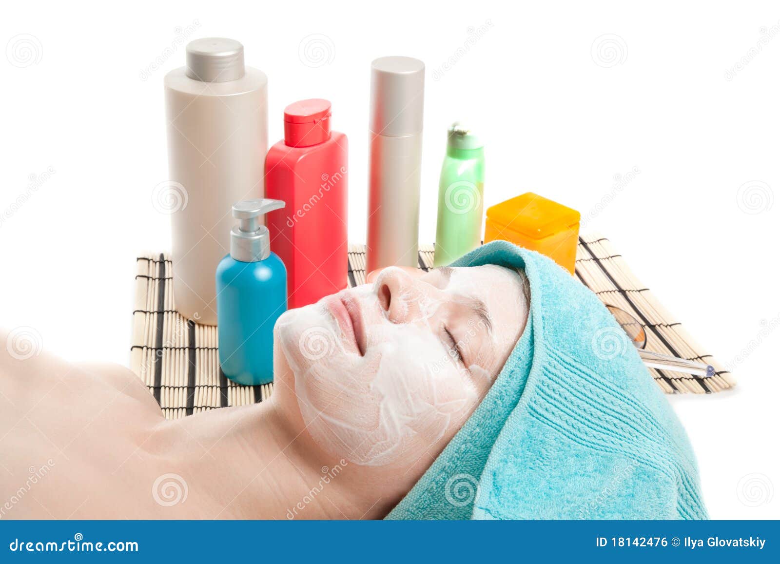 Woman at spa procedures stock photo. Image of beautiful - 18142476
