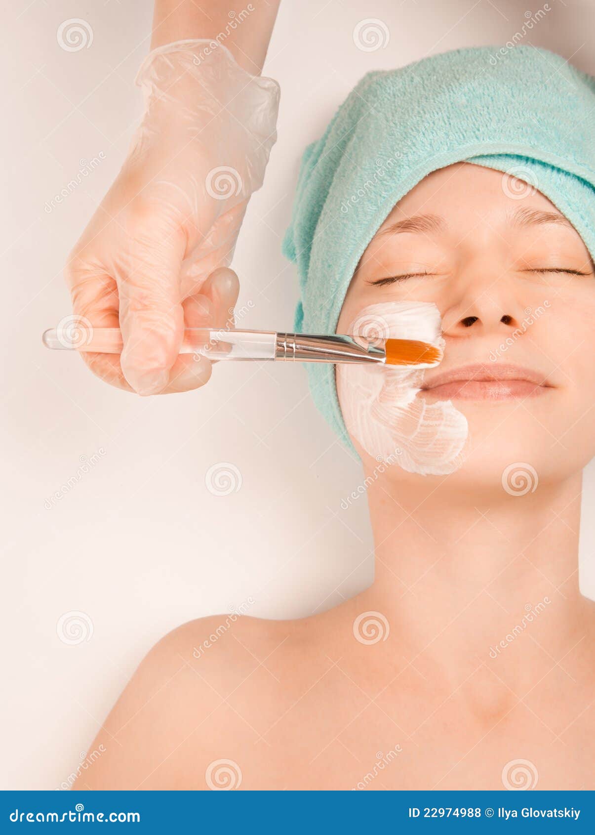 Woman at spa procedures stock photo. Image of healthy - 22974988