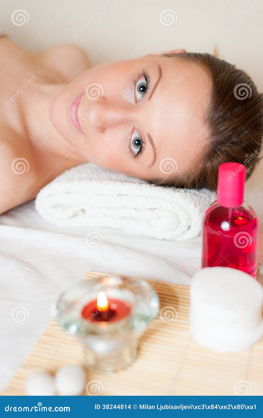 Woman Spa Relax stock photo. Image of lovely, care, ethnicity - 38244814