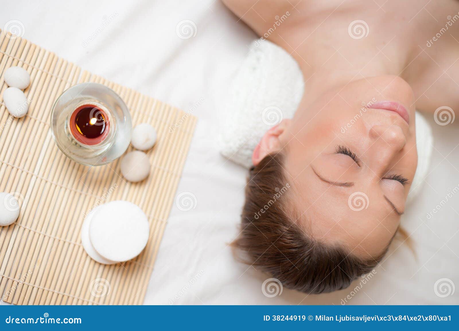 Woman Spa Relax stock image. Image of eyes, lifestyle - 38244919