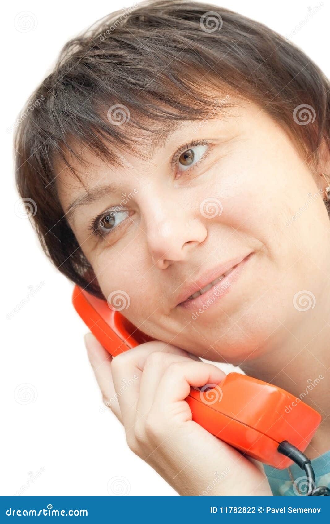 Woman, Speaking on the Phone. Stock Photo - Image of focus, smile: 11782822