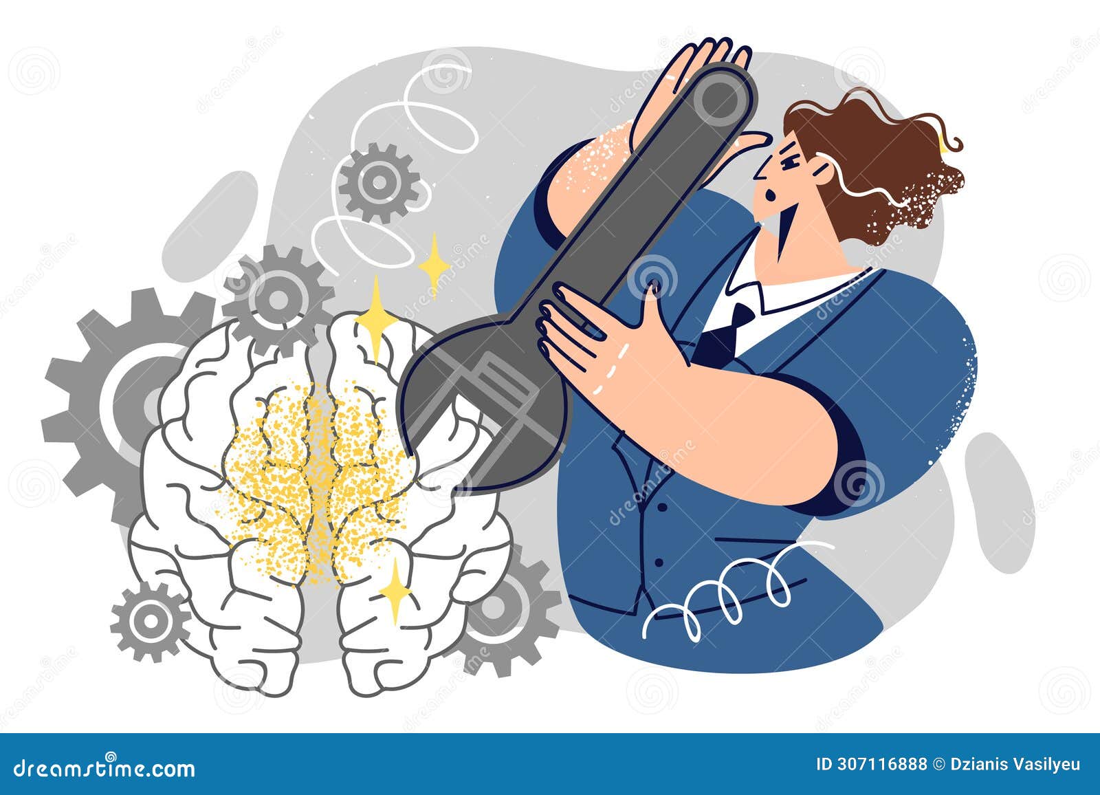 Neuro-Machine Interface Connecting Human Brain And Robotic Arm Royalty ...