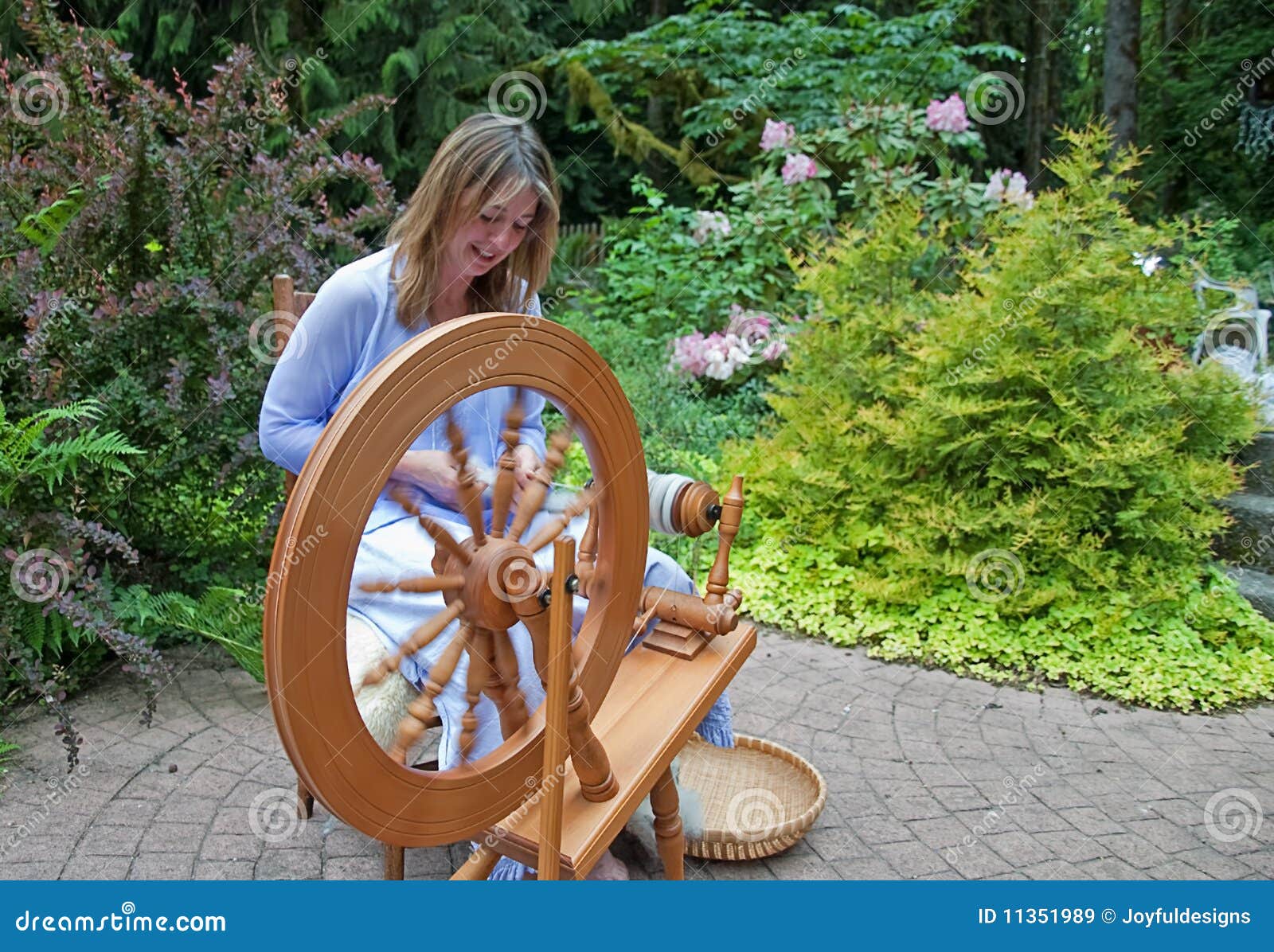 Woman Spinning Wool stock image. Image of female, lady - 11351989
