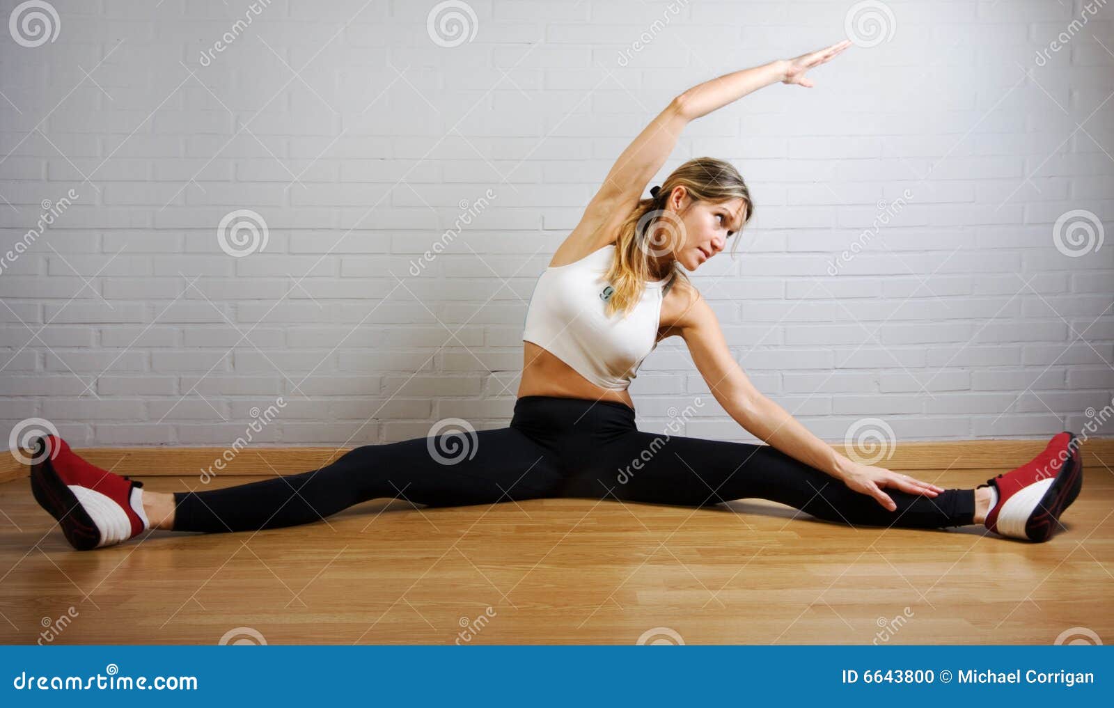 Woman - Splits And Stretch Stock Photo - Image: 6643800