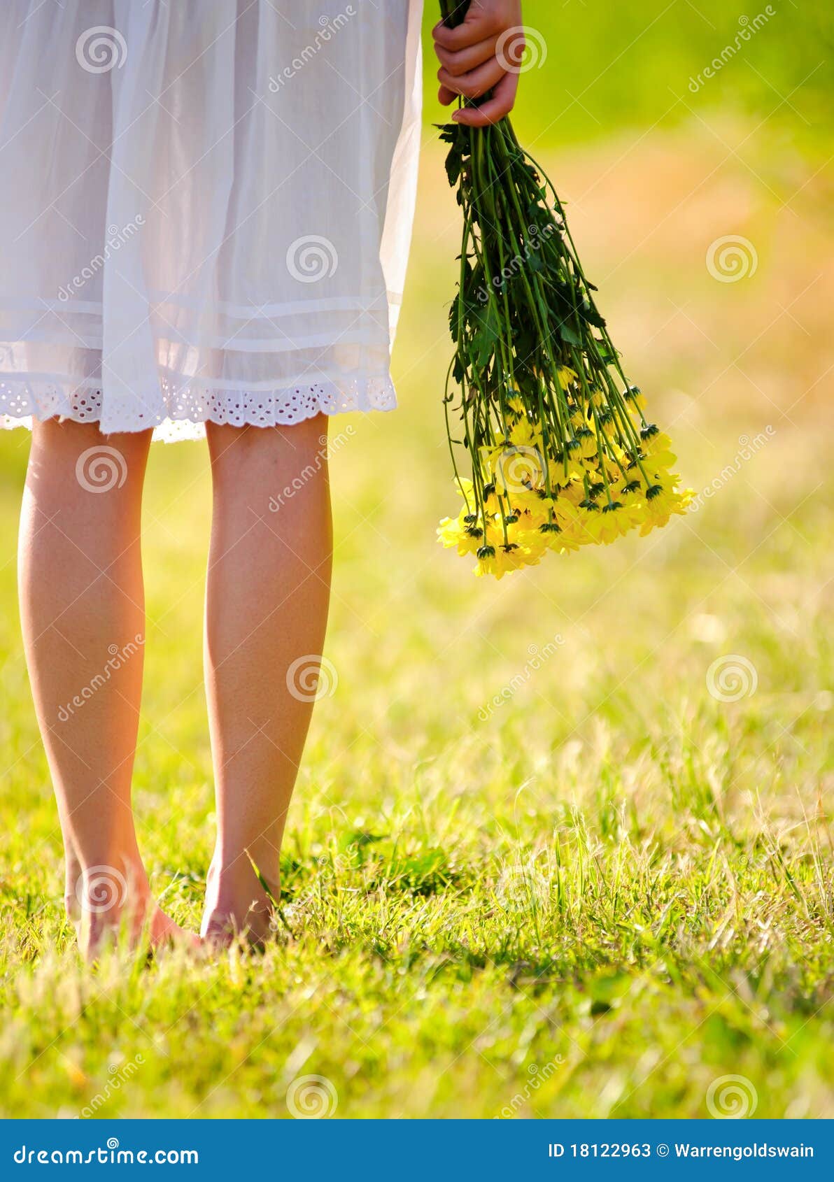 Woman in spring stock image. Image of summer, leisure - 18122963