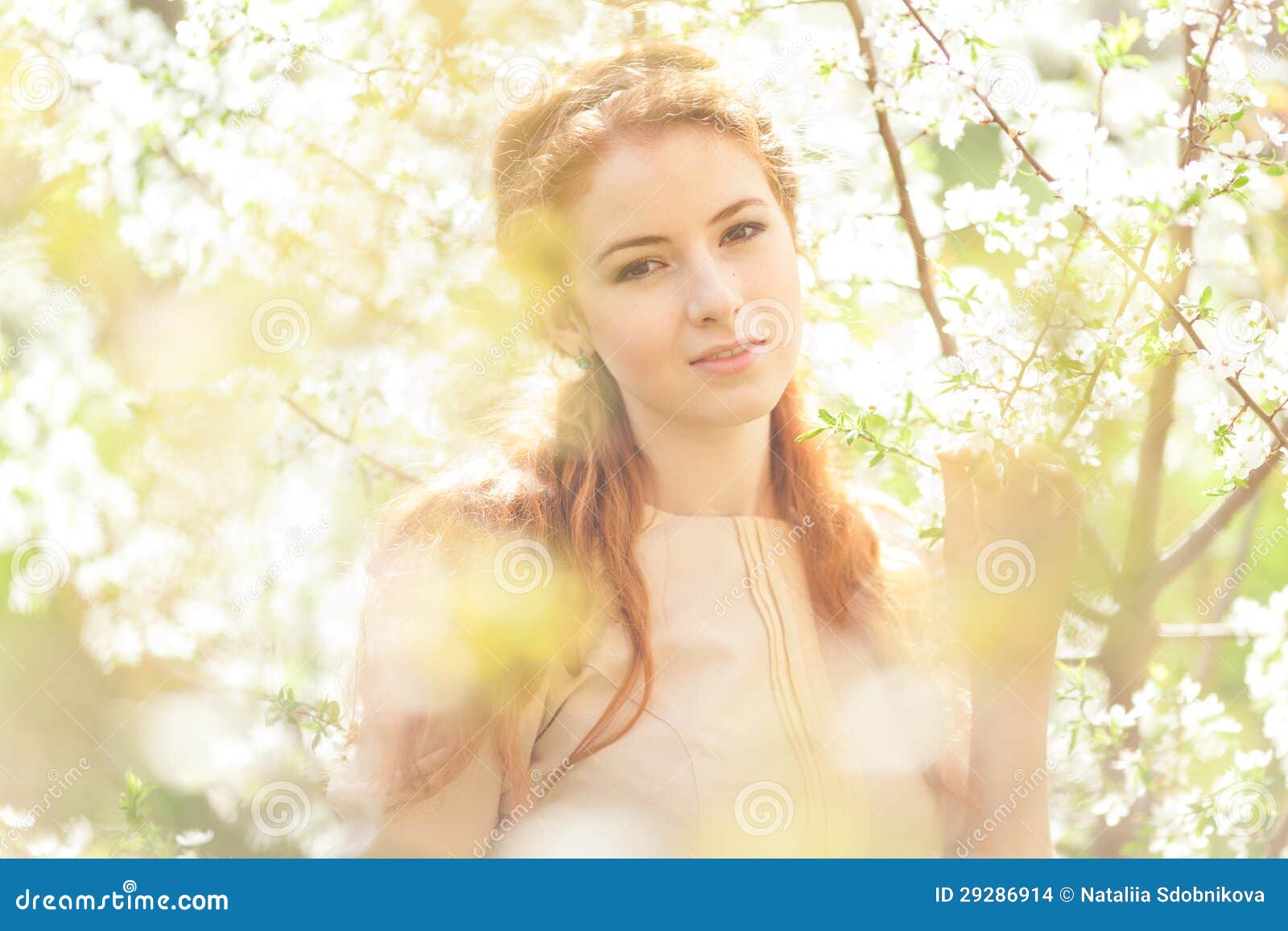 Woman in spring stock photo. Image of people, person - 29286914