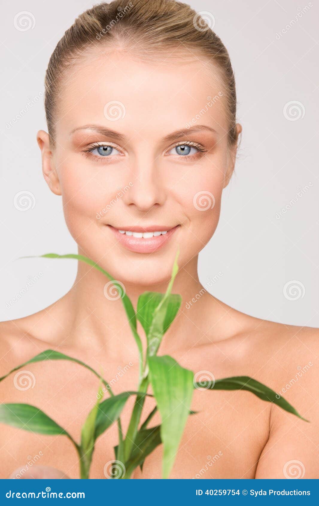 Woman with sprout stock photo. Image of organic, girl - 40259754