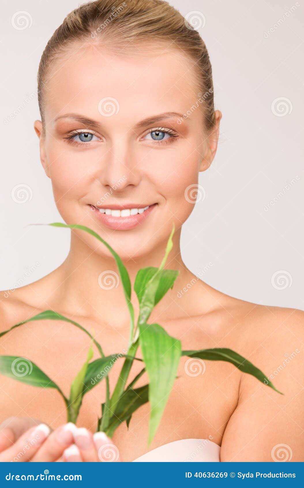 Woman with sprout stock image. Image of ecology, balance - 40636269