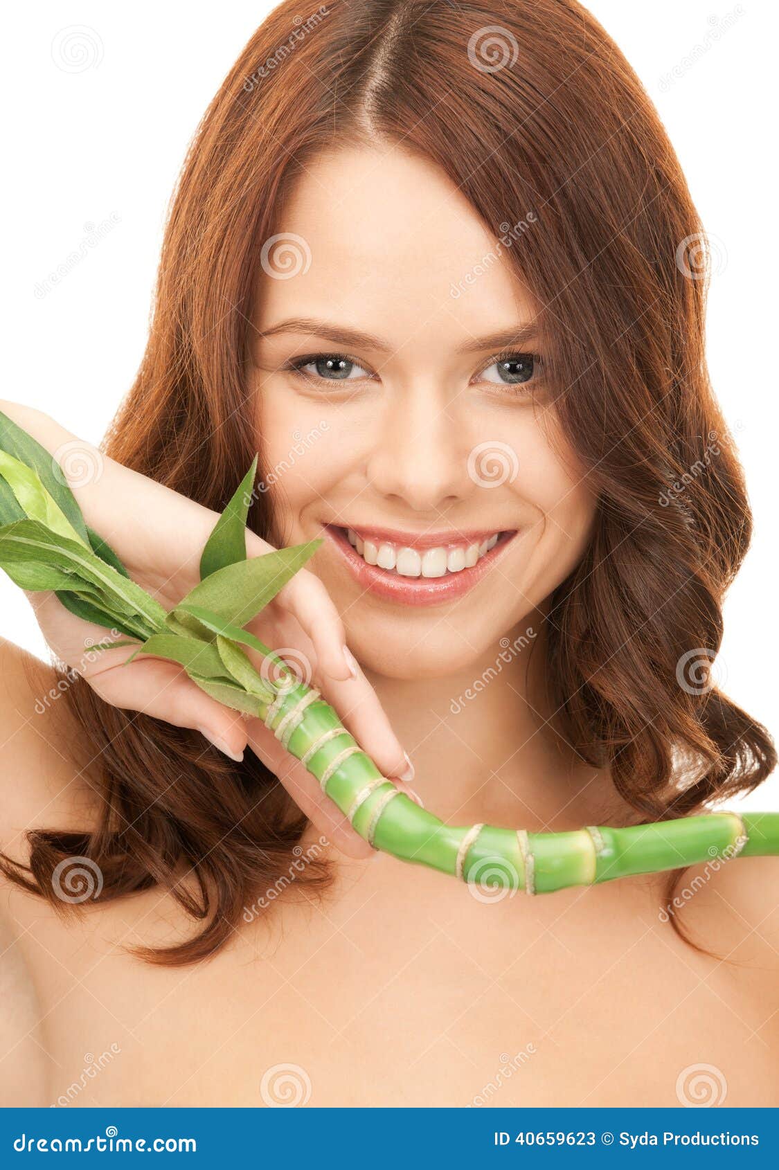 Woman with sprout stock image. Image of girl, living - 40659623