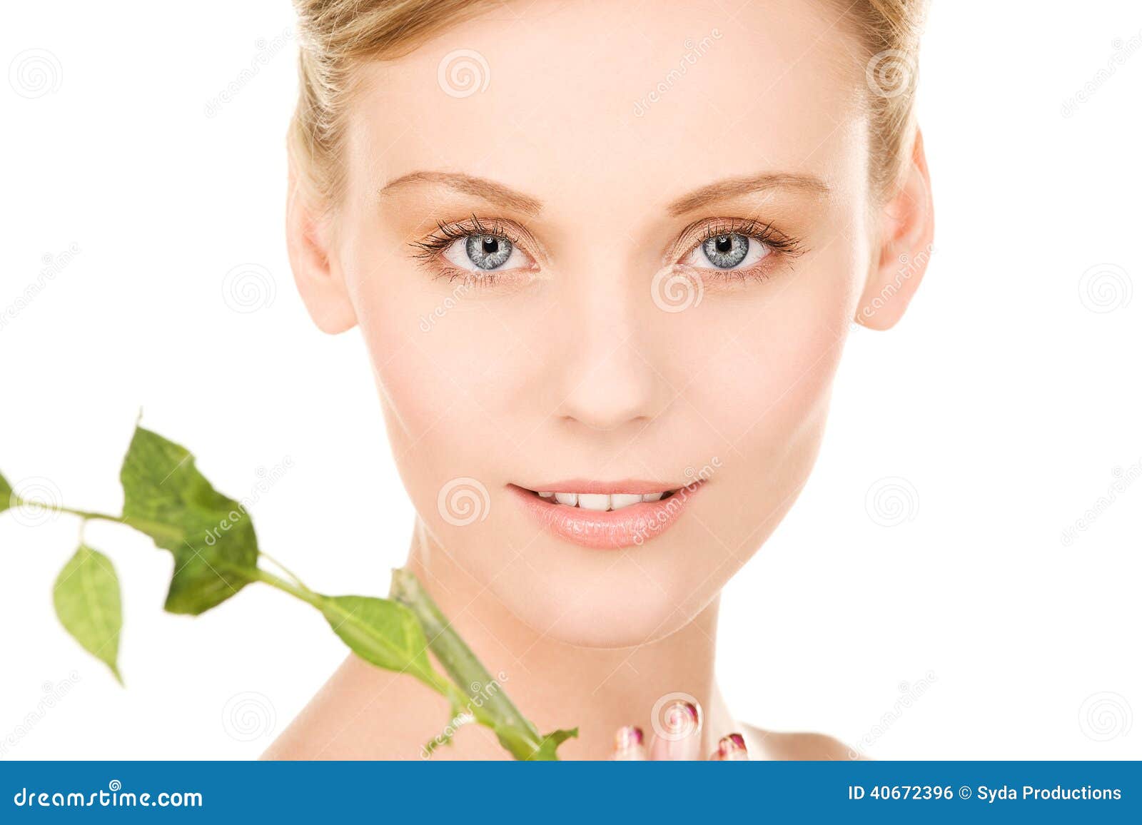 Woman with sprout stock photo. Image of plant, care, healthy - 40672396