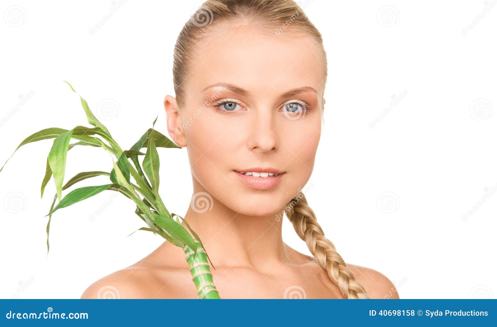 Woman with sprout stock photo. Image of graft, natural - 40698158